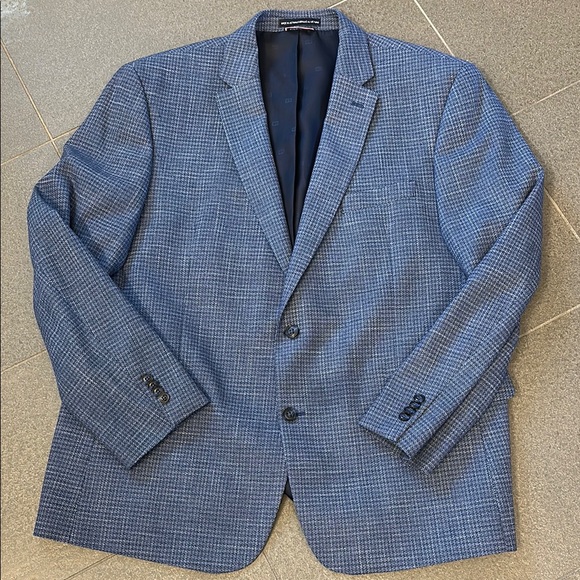 Tommy Hilfiger | Suits & Blazers | Tommy Hilfier Mens Blue Checkered ...